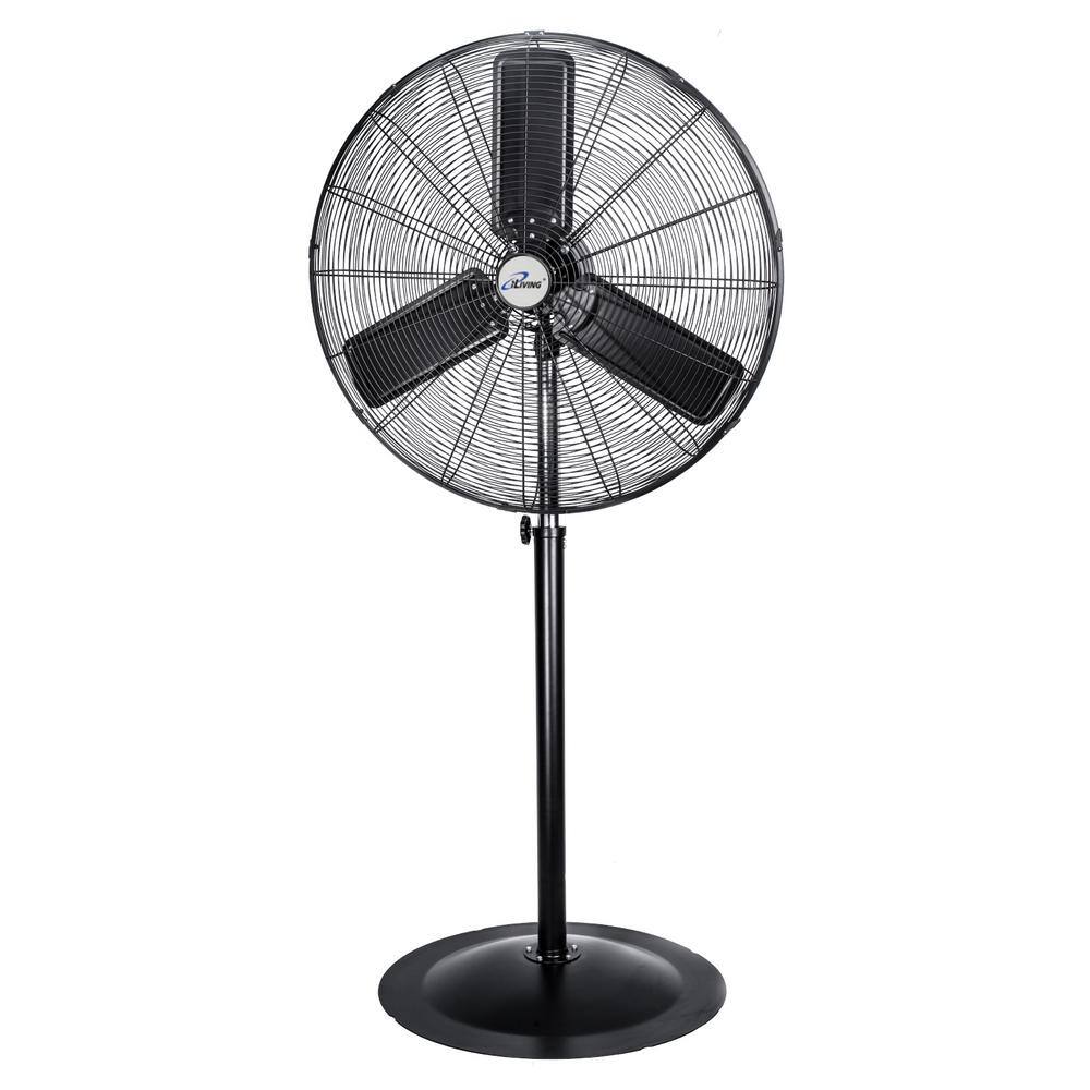 iLIVING 30 in. Oscillating Pedestal Fan with 8400 CFM, Adjustable ...