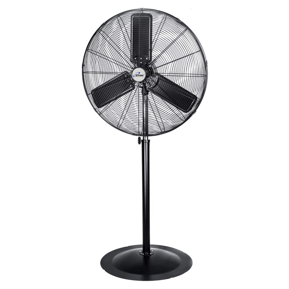 iLIVING 30 in. Oscillating Pedestal Fan with 8400 CFM, Adjustable ...