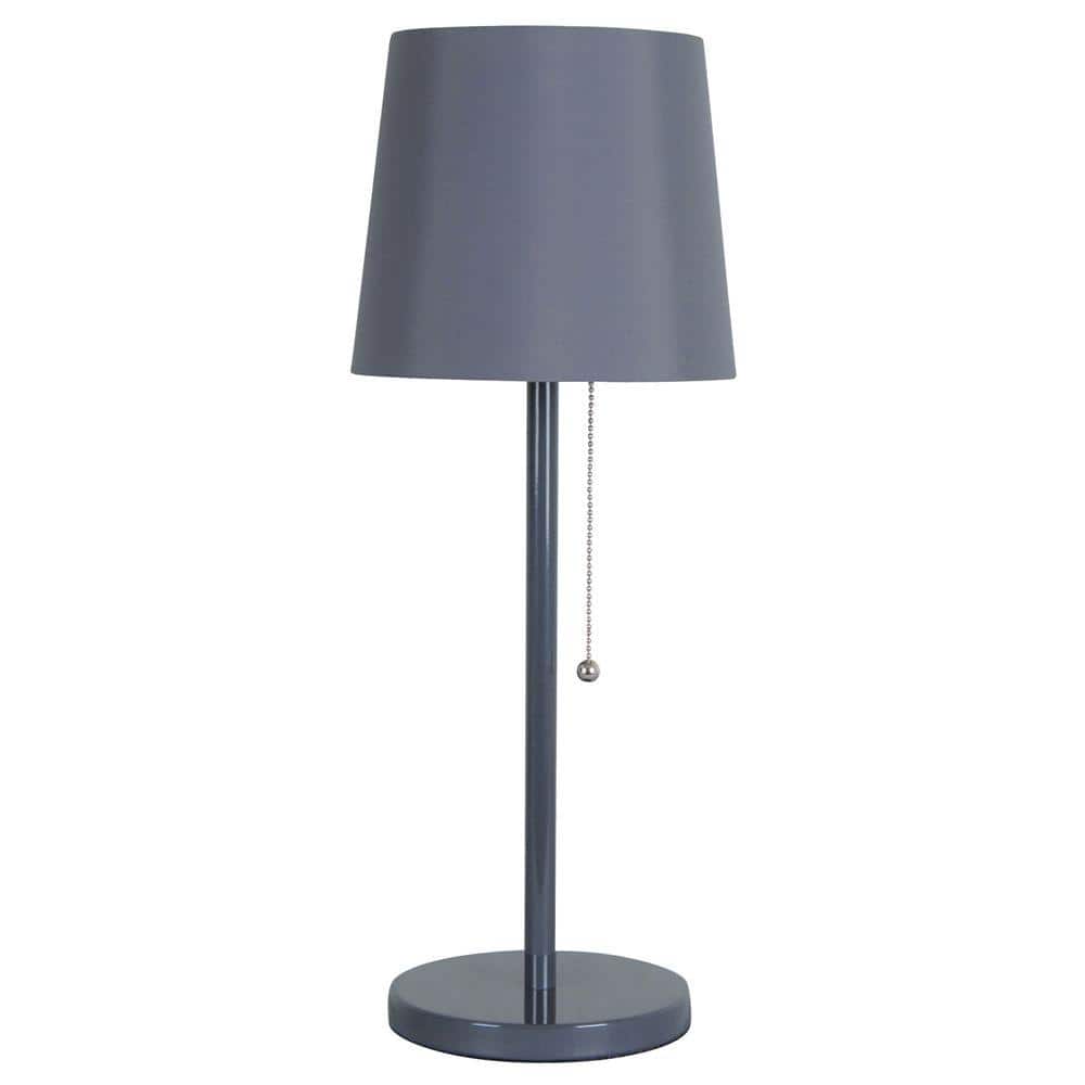 19 in. Titanium Stick Table Lamp 18310-002 - The Home Depot