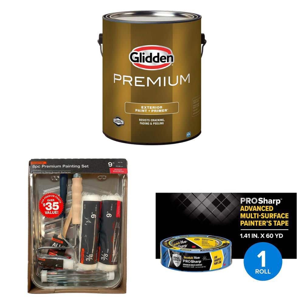 Exterior Paint Refresh - ScotchBlue 1.41 in. Painter's Tape, (8) Paint ...