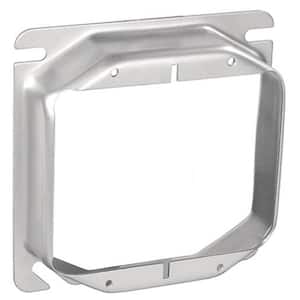 Steel City 4 in. Square Box Mud-Ring 2 Device 5/8 RSD (52C1858-25R ...