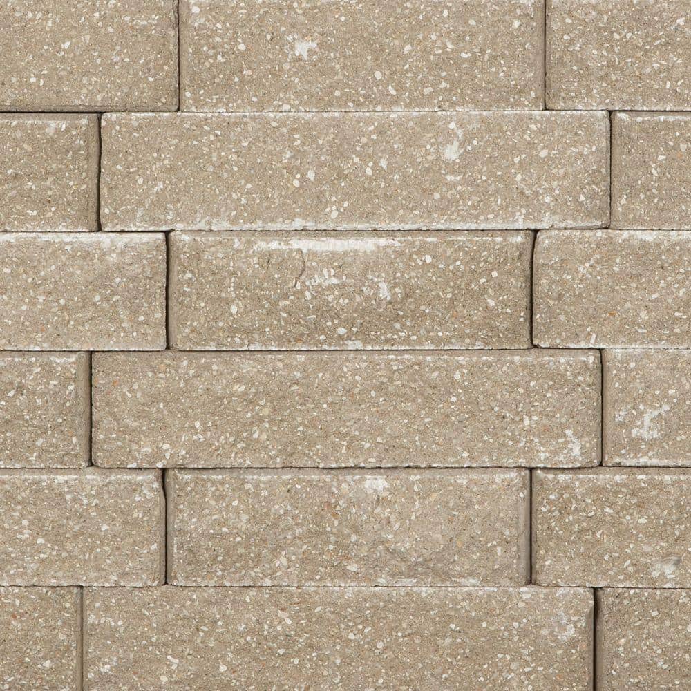 Pavestone 4 in. H x 17.07 in. W x 10.38 in. L Tan Trapezoid Concrete ...