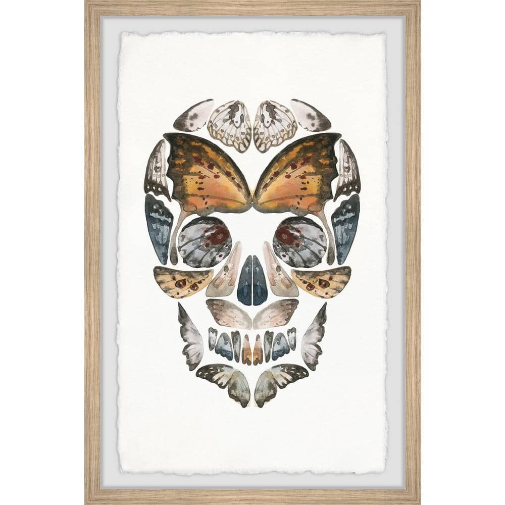 Butterfly Skull Drawing