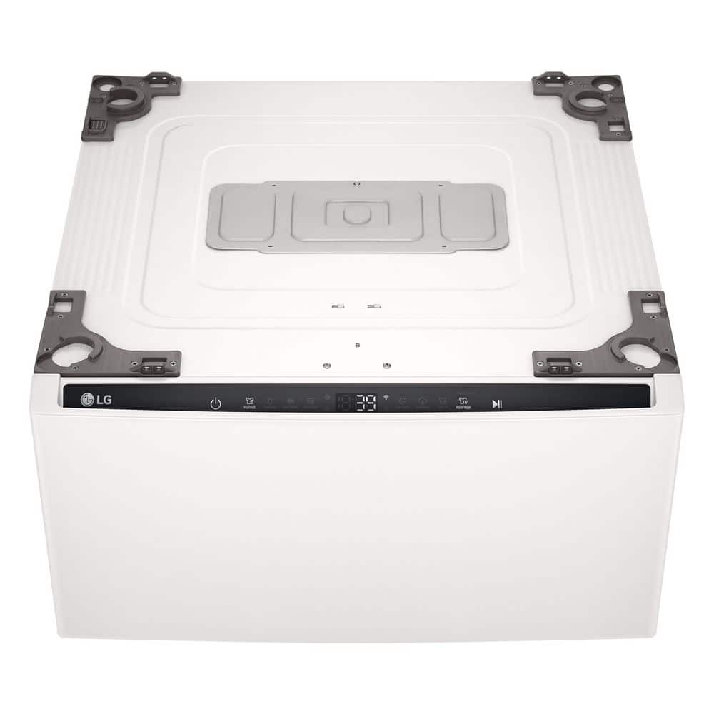 LG 27 in. W 1 cu. ft. Pedestal Front Load Washer Slim DD Motor in ...
