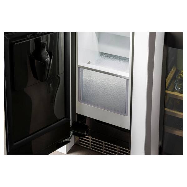 GE Profile 15 in. 50lb Built In or Freestanding Ice Maker with Nugget Ice Custom Panel Ready UNC15NPRII The Home Depot