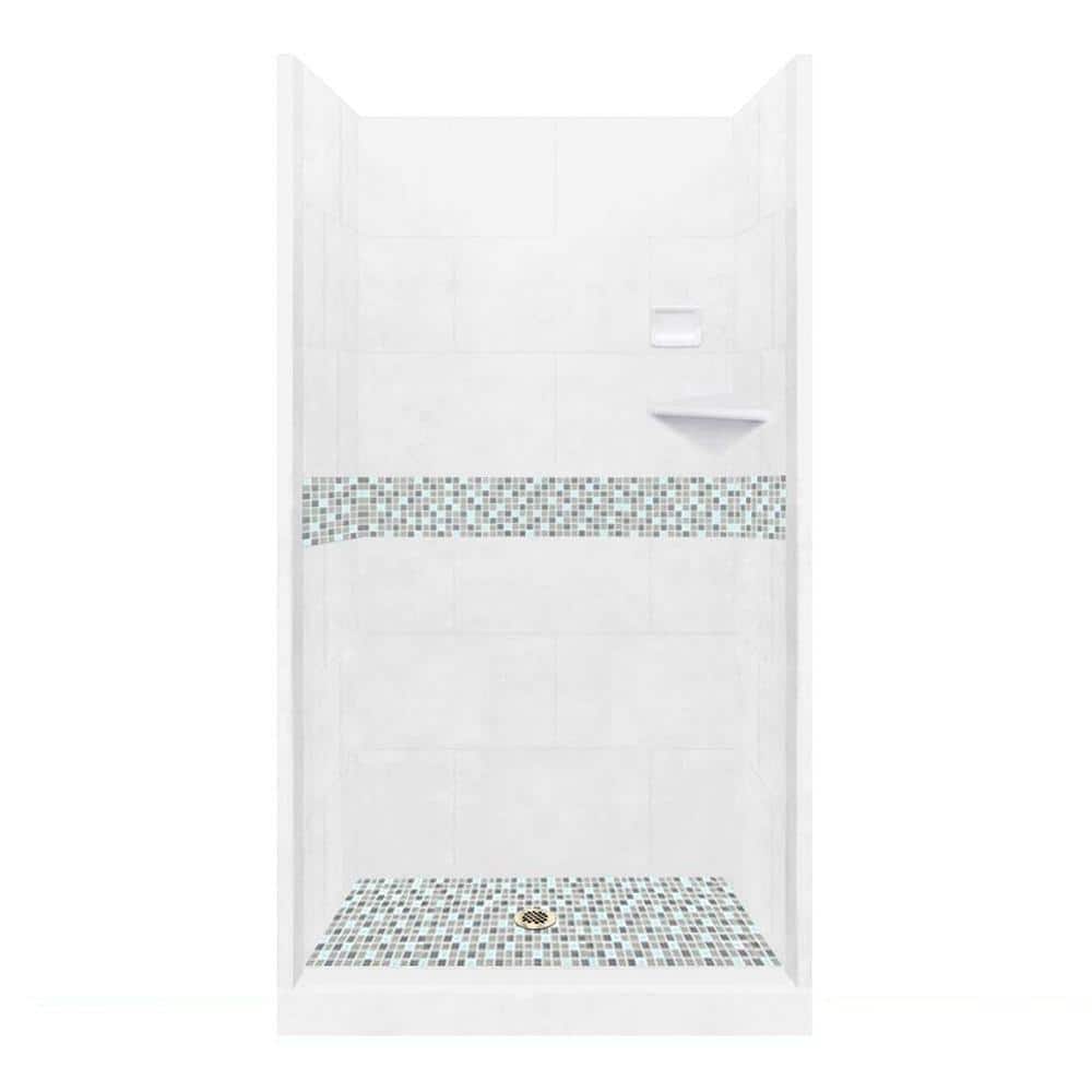 American Bath Factory Del Mar 42 in. L x 36 in. W x 80 in. H Center ...