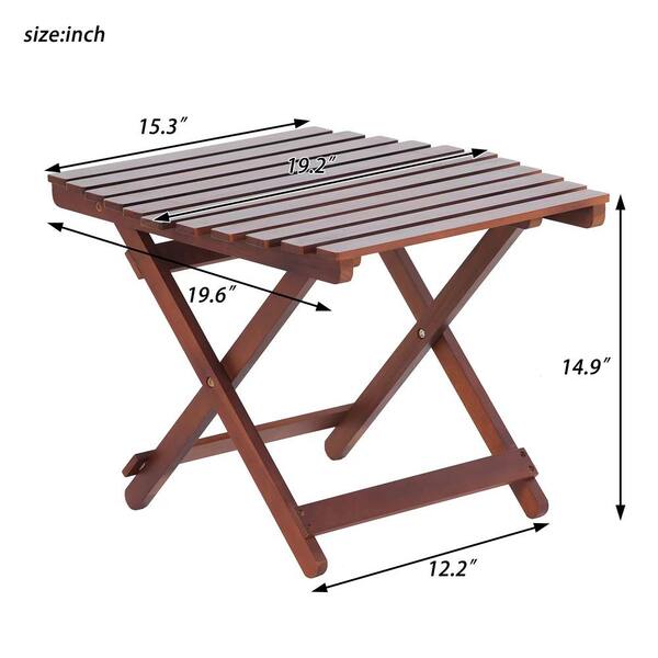 Small size folding table store