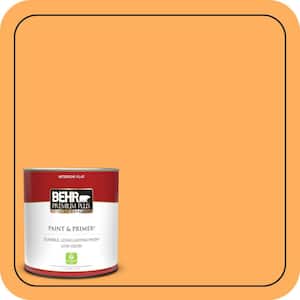 BEHR PREMIUM PLUS 8 oz. #280B-5 Vintage Orange Semi-Gloss Interior ...