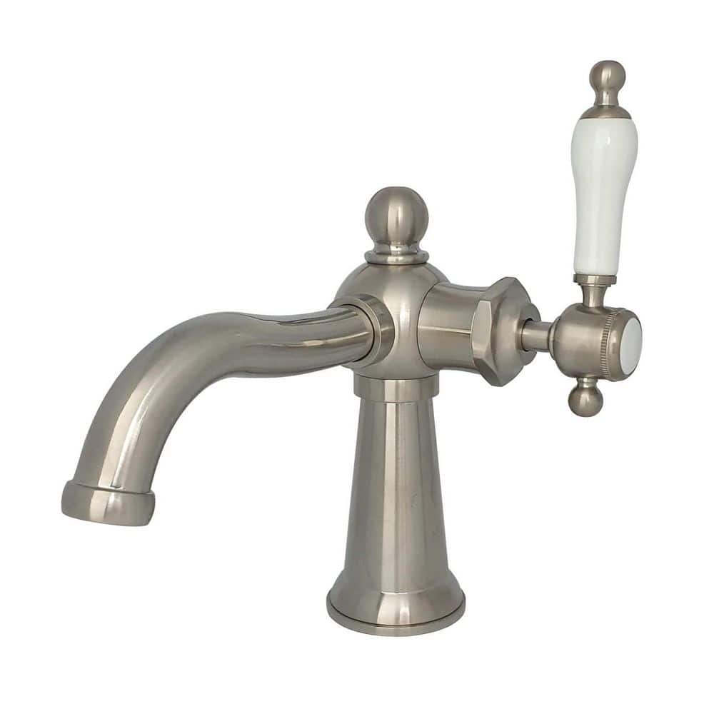 Kingston Brass Nautical Single-Handle Single-Hole Bathroom Faucet with ...