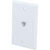 Zenith Flush Mount Ethernet Wall Jack, White VW6EW - The Home Depot