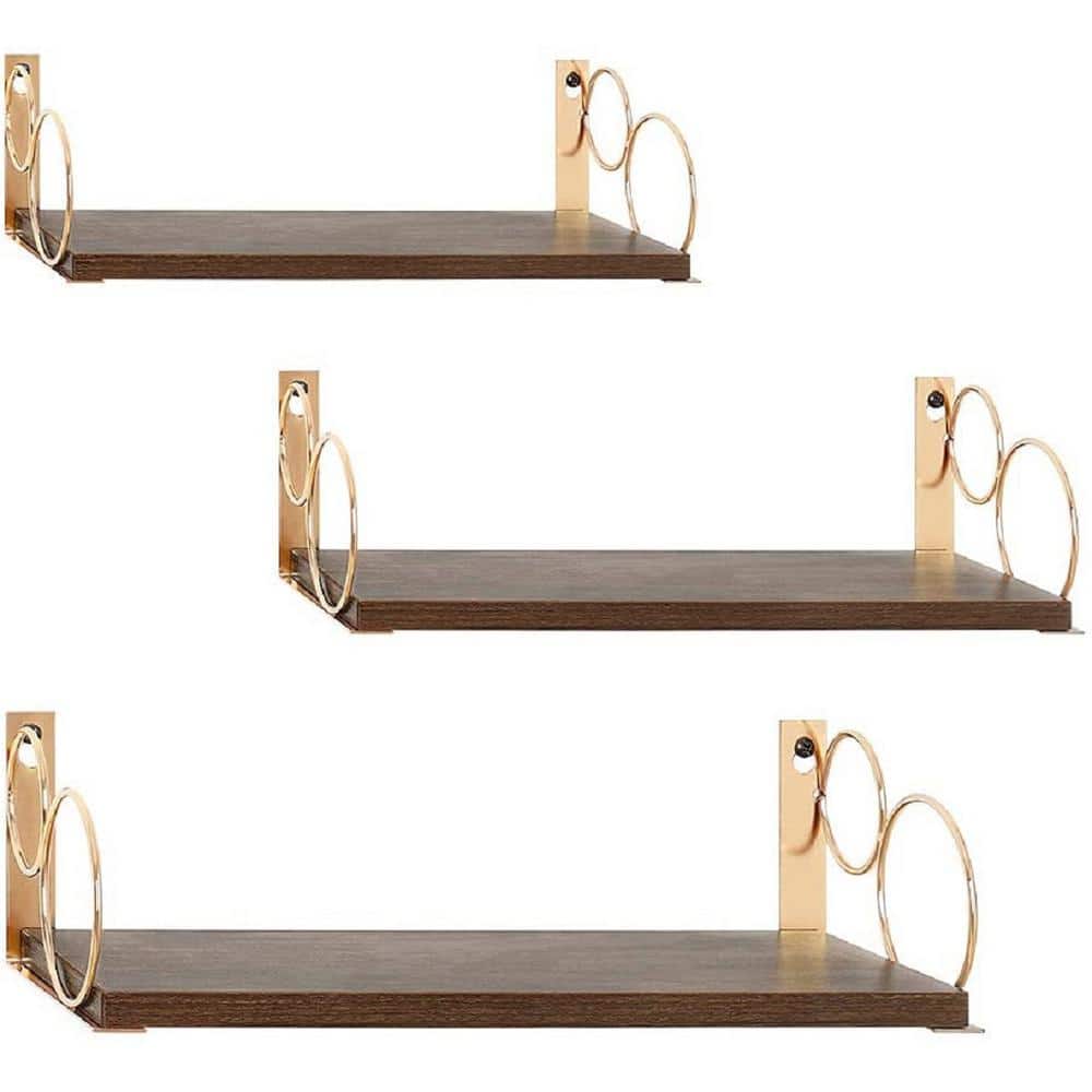 Oumilen 3-Piece Set Wall-Mounted Rack, Floating Shelf, Suitable For ...