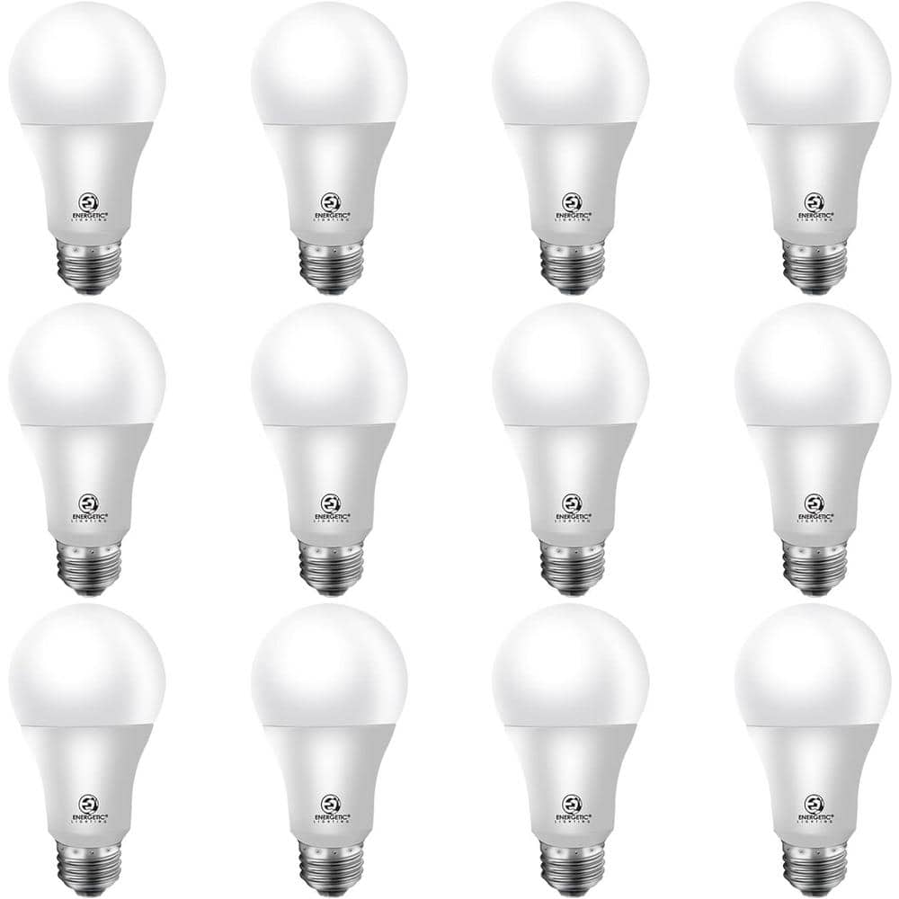 E ENERGETIC LIGHTING 75-Watt Equivalent A19 E26 Base Daylight (5000K) LED Light Bulb Non ...