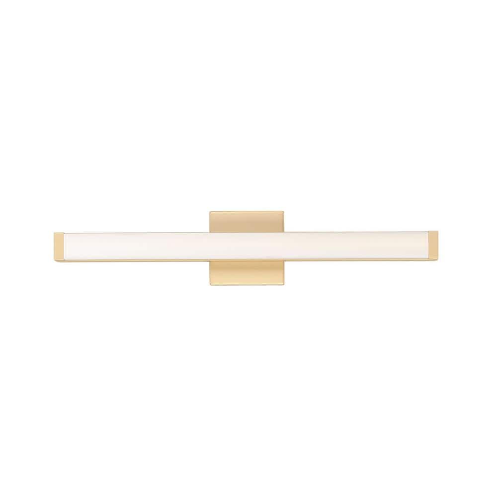 Maxim Lighting Spec 1 Light 24 in. Stainless Steel Gold LED Bath Vanity ...
