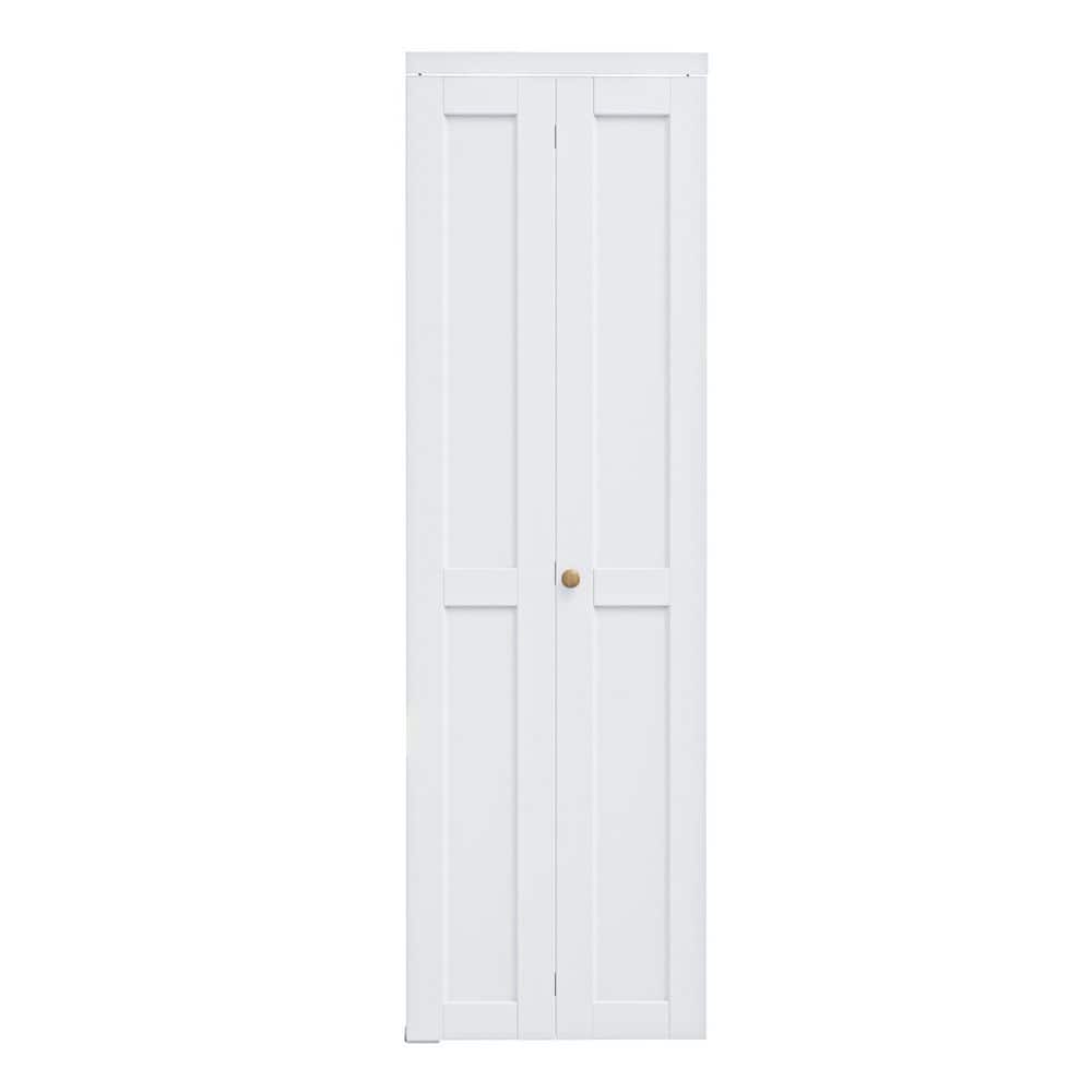 ARK DESIGN 28 in. x 80 in. 2 Panel Solid Core White Primed Composite ...