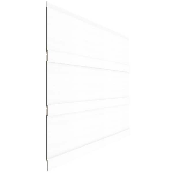NewTechWood Board and Batten 10.94 in. x 144 in. Arctic Snow White ...