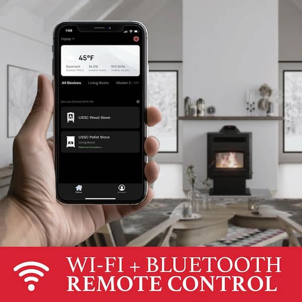 Ashley Hearth Products Ashley 2200 sq. ft. Pedestal Pellet Stove 90 LB ...