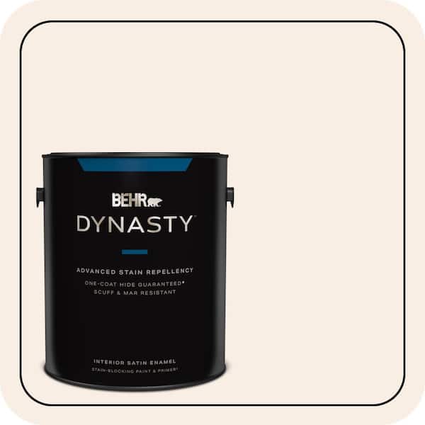 BEHR DYNASTY 1 gal. #250C-1 Bermuda Shell Satin Enamel Interior Stain ...