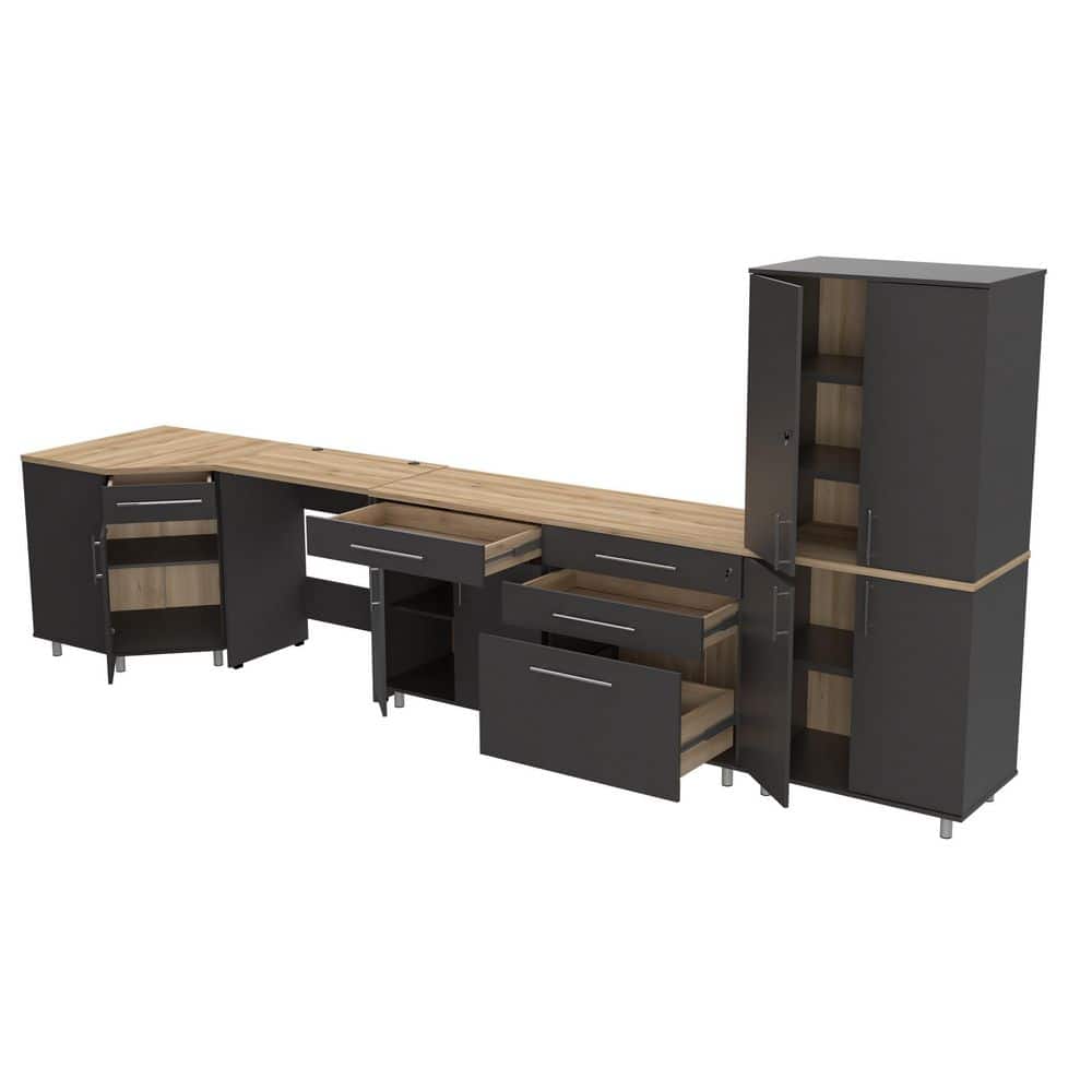 Inval KRATOS 157.50 in. W x 69.80 in. H x 31.50 in. D Garage Storage ...