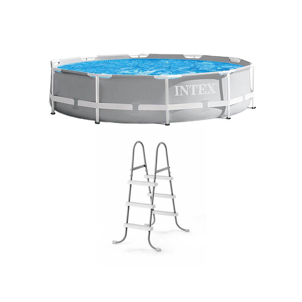 Intex 10 ft. x 30 in. Above Ground Swimming Pool w/330 GPH Filter Pump ...