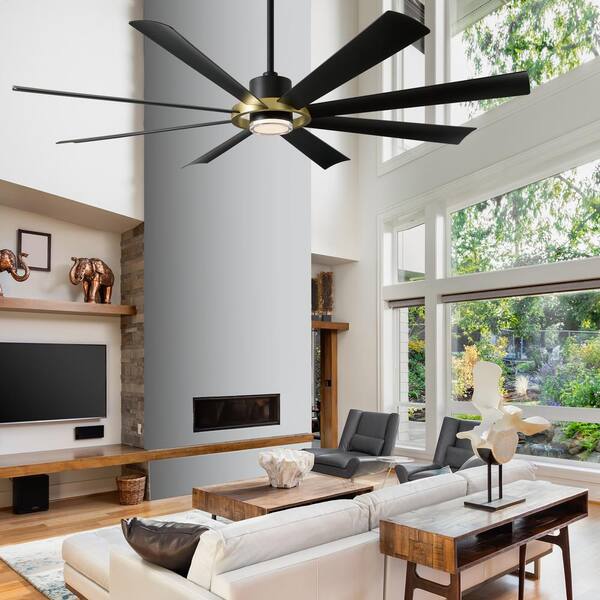 72 Shayna 8 Blade Led Indoor Outdoor Ceiling Fan | Shelly Lighting