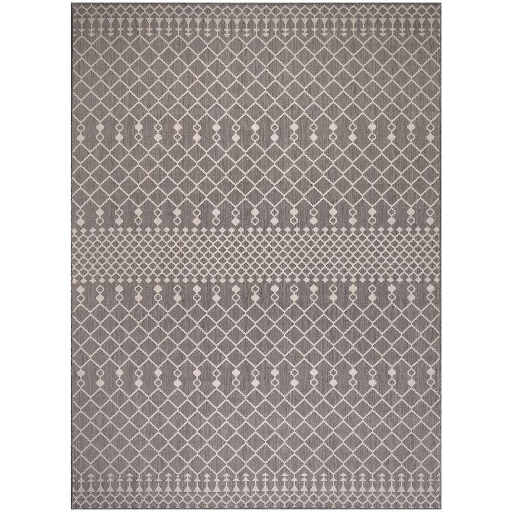 Nourison Positano Charcoal 8 ft. x 10 ft. Moroccan Contemporary Area ...