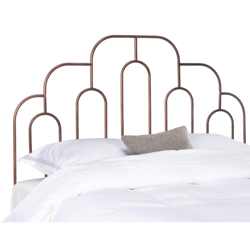 SAFAVIEH Paloma Brown Metal Full Headboard HBD6201D-F - The Home Depot