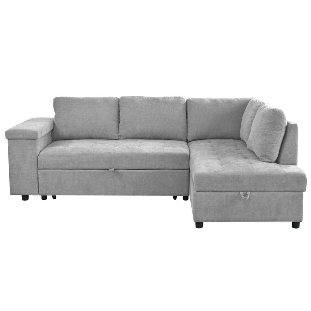 CHRISTOPHER KNIGHT HOME Hars 3-Seater Polyester Convertible Sectional ...