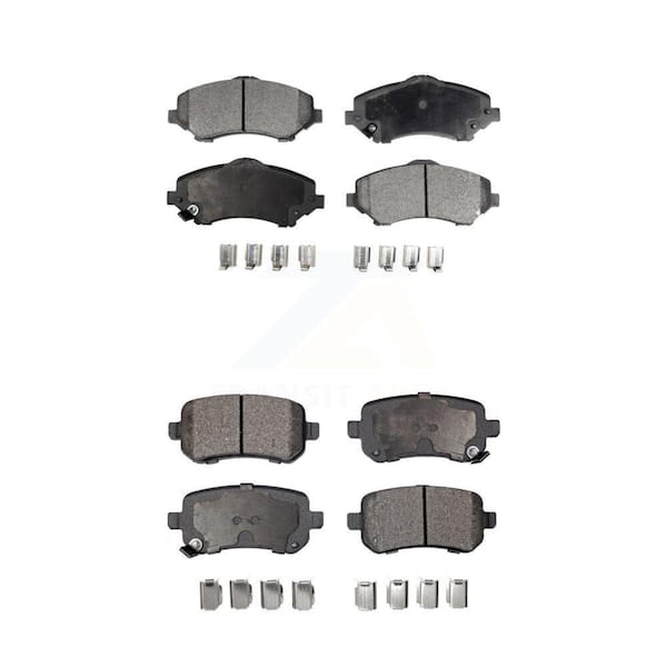 TEC Front Rear Ceramic Brake Pads Kit For Dodge Grand Caravan Chrysler ...