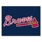 FANMATS MLB Atlanta Braves Blue 3 ft. x 4 ft. Indoor Area Rug 6428 ...