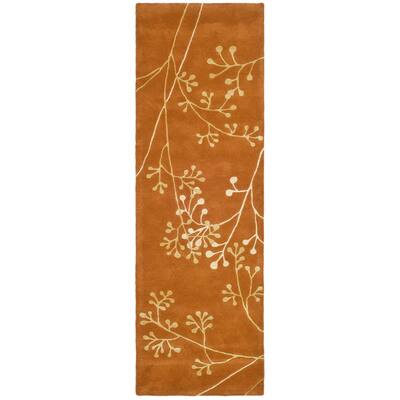 SAFAVIEH Soho Rust 8 ft. x 10 ft. Floral Area Rug SOH305D-8
