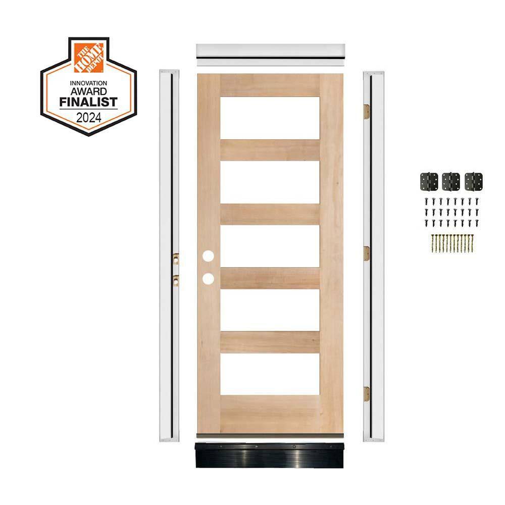 Krosswood Doors DIY RTA Kit 32 in. x80" Modern Hemlock Right-Hand ...
