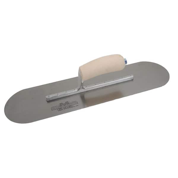 Marshalltown 18 in. x 5 in. Pool Trowel - Curved Wood Handle SP815 ...