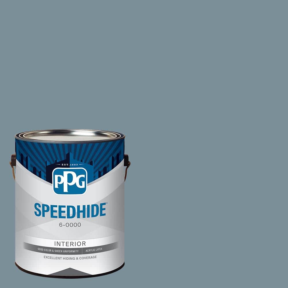 SPEEDHIDE 1 gal. Chalky Blue PPG1153-5 Eggshell Interior Paint PPG1153 ...