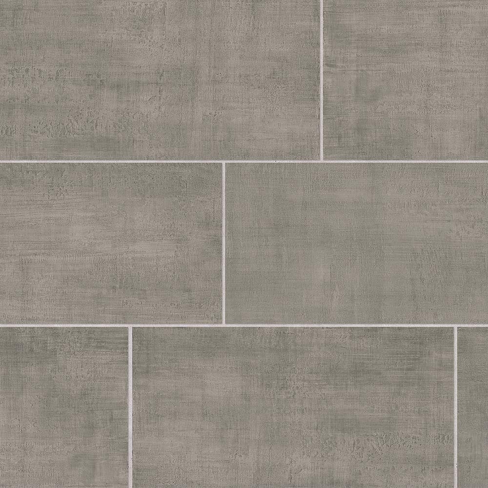 Corso Italia Sample - Unico Gray Matte 6 in. x 6 in. Concrete Look ...