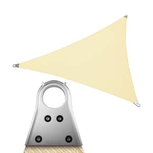 ROYAL SHADE 32 ft. x 32 ft. x 32 ft. Green Triangle Super Ring Sun ...