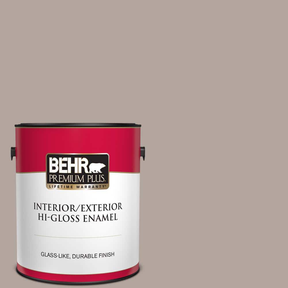 BEHR PREMIUM PLUS 1 gal. #780B-4 Slate Pebble Hi-Gloss Enamel Interior ...