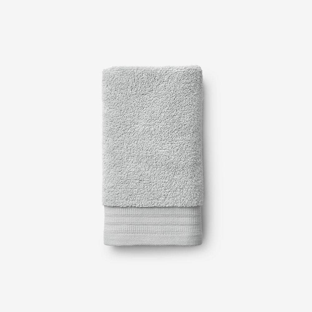 The Company Store Company Cotton Plush Spa Solid Gray Cotton Single ...