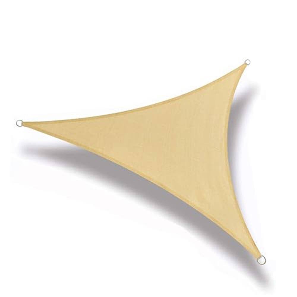 Phewnyzo 12 ft. x 12 ft. x 12 ft. Triangle Sun Shade Sail Canopy UV ...