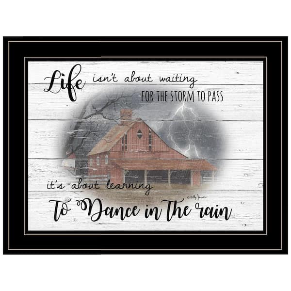 HomeRoots Charlie Storm Dance 1-Piece Framed Wall Art 15 in. x 19 in ...