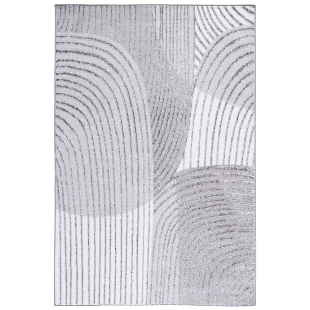 SAFAVIEH Maya Ivory/Gray 9 ft. x 12 ft. Geometric Abstract Area Rug ...