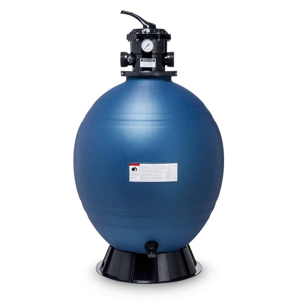 Northlight 26 in. Top Mount Swimming Pool Sand Filter with 6-Way Valve ...