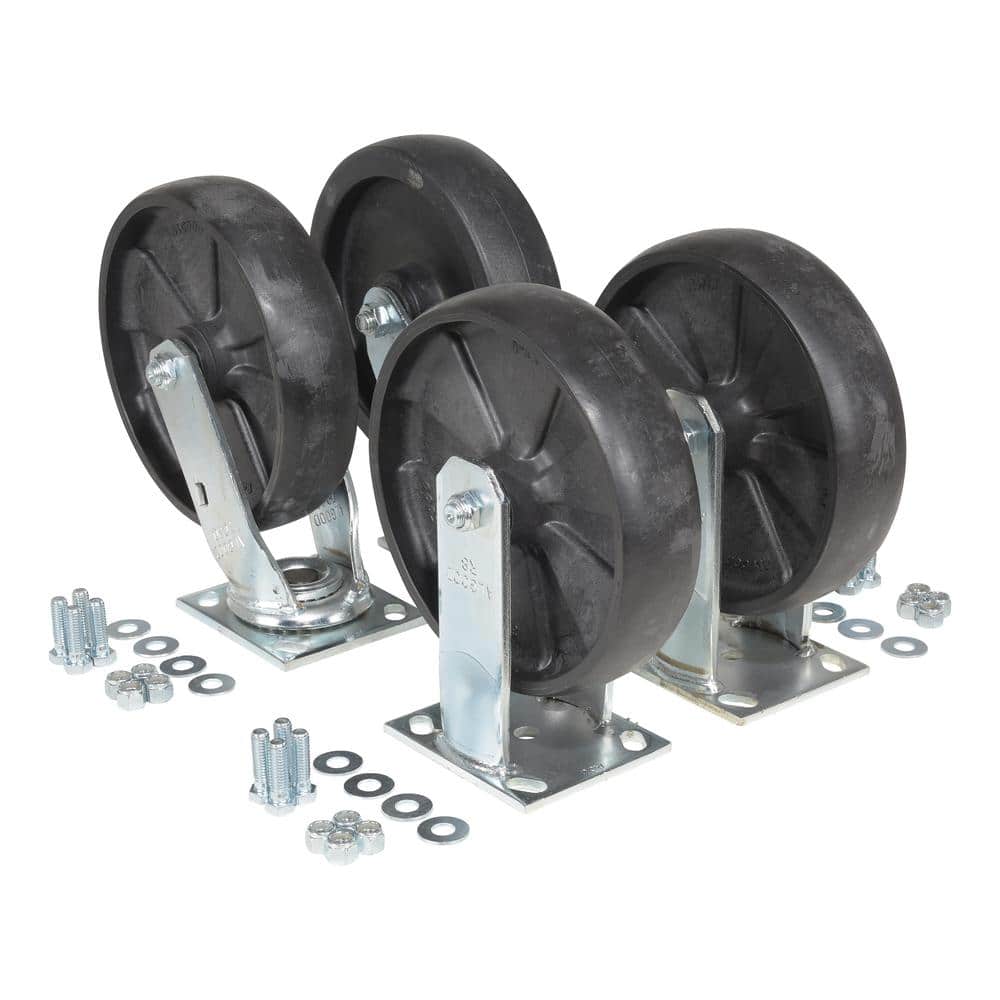 Vestil Glass Filled Nylon Caster Kit 5000# Cap D-CK4-C24D - The Home Depot