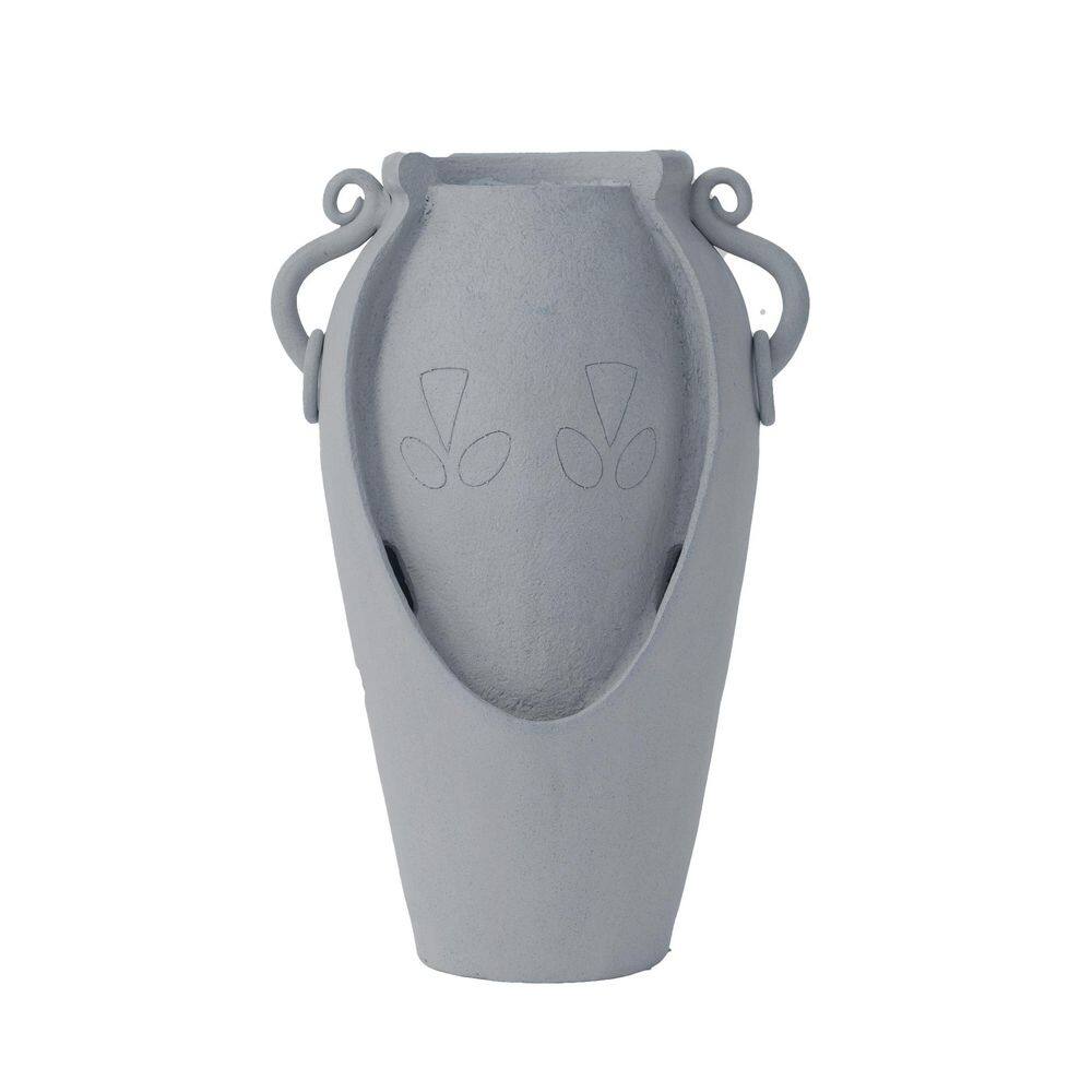 XBRAND 34" Solar Polyresin Urn Fountain, Amphora-Inspired Design ...