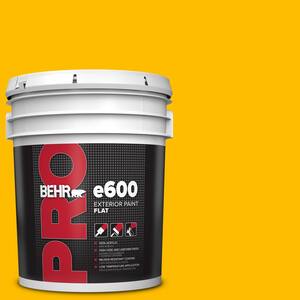 BEHR PRO 1 gal. #340B-7 Empire Yellow Low Luster Exterior Paint PR62301 ...