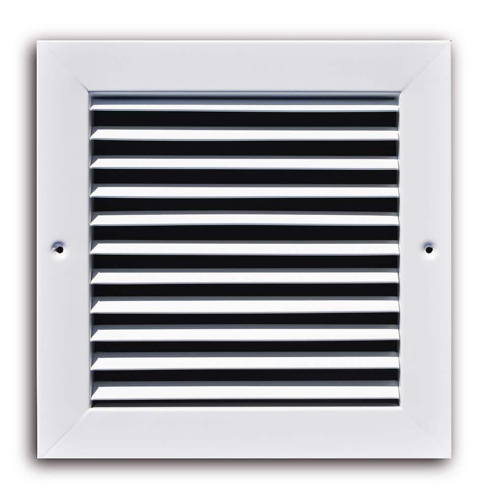 Everbilt 12 in. x 12 in. White Fixed Bar Return Air Grille H27012X12 ...