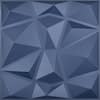 Art3dwallpanels Diamond Decorative 3D PVC Wall Panel Navy Blue 19.7 x ...