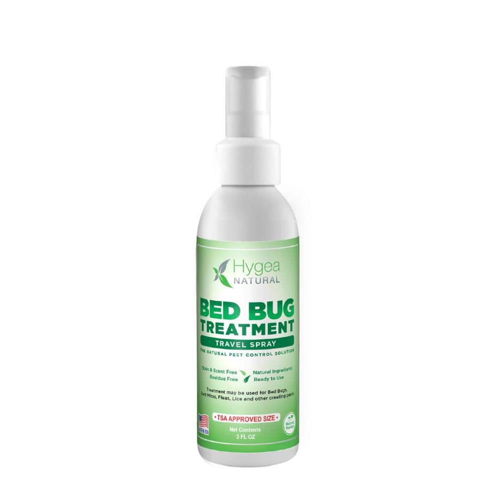 Hygea Natural Travel Bed Bug Spray 3oz, Non Toxic, Odorless, Stain Free ...
