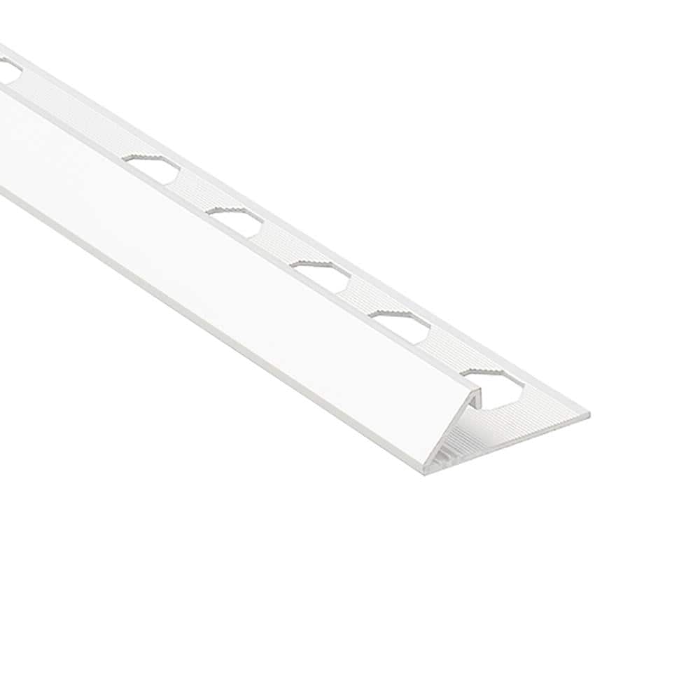 EMAC Novobisel White 3/8 in. x 98-1/2 in. Aluminum Tile Edging Trim ...