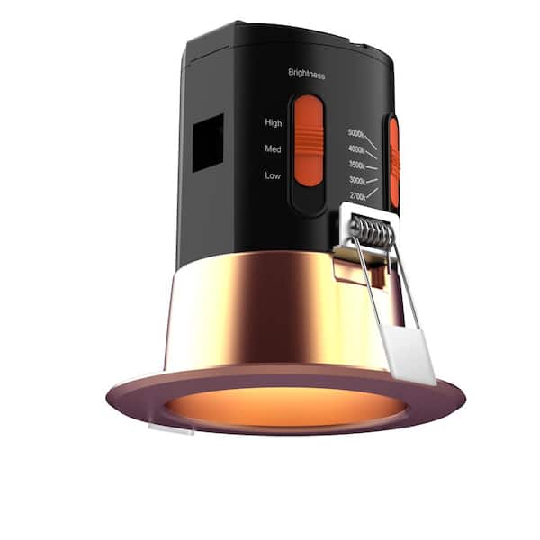 KODO Premium Downlight 3 in. Copper Integrated LED Recessed Kit 2003014502