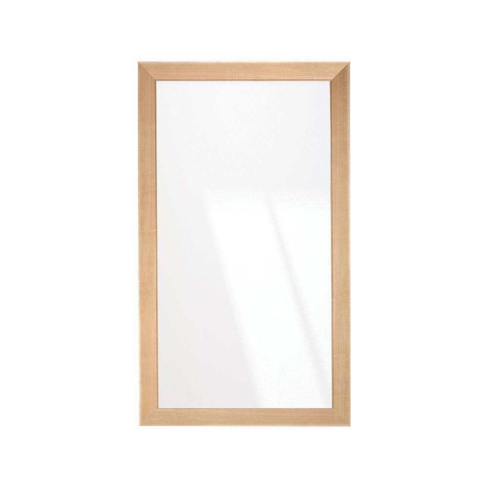 BrandtWorks Natural Maple Elegance Framed Mirror 32 in. W x 55 in. H ...